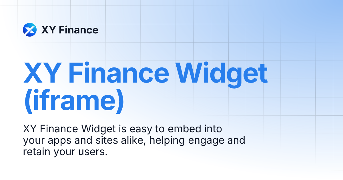 XY Finance Widget (iframe) | XY Finance